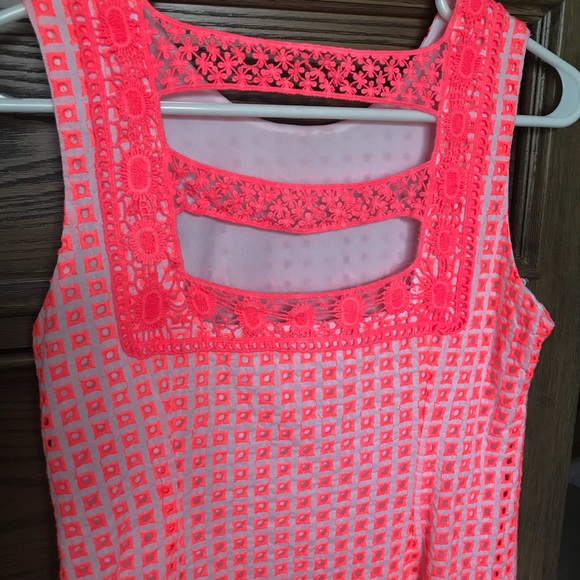 Spense | Dresses | Spense 4p Neon Coral Dress | Poshmark
